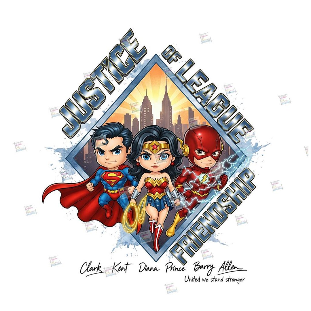 PNG Justice Heroes Chibi Clipart Trinity Friendship League Metallic ...