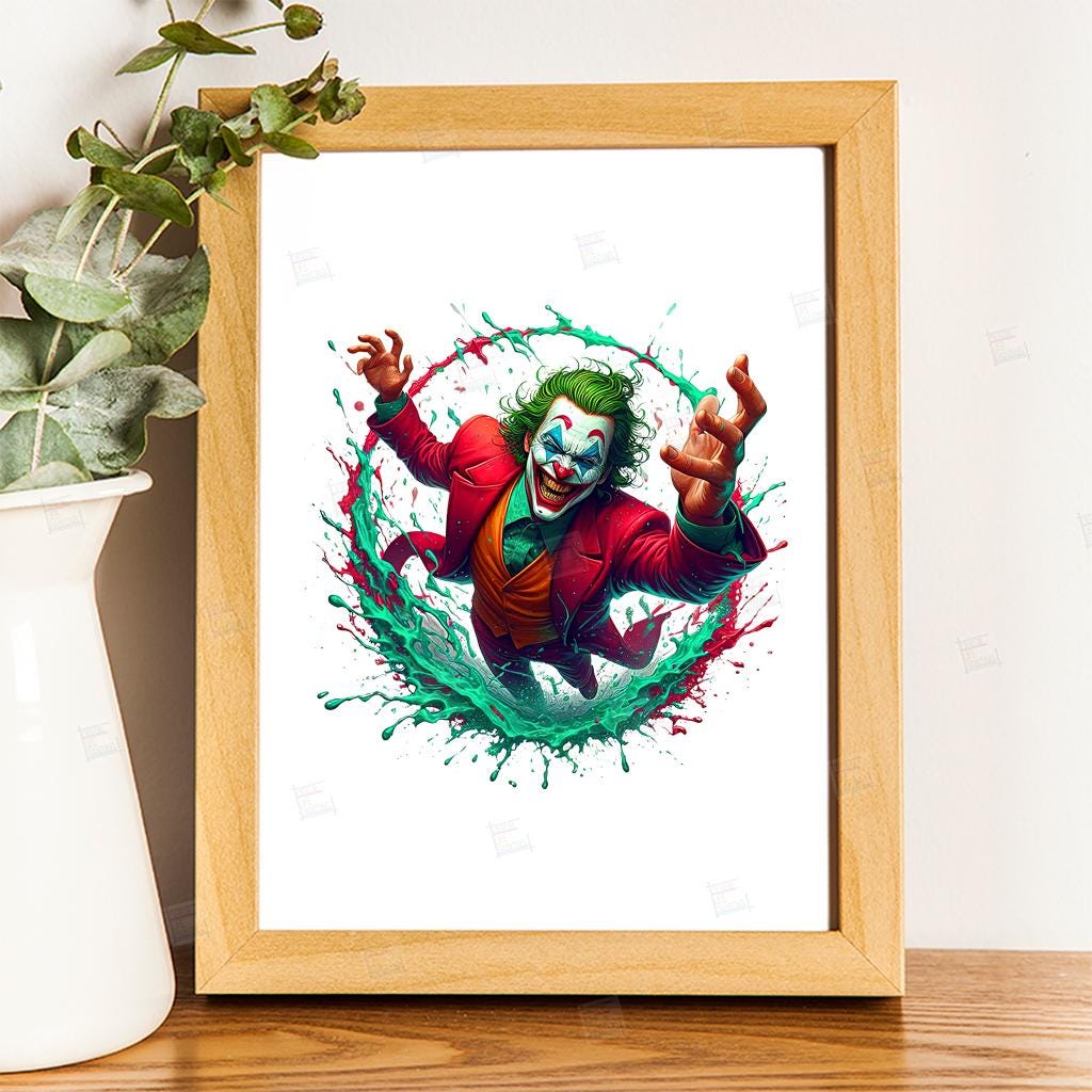 PNG Jokeman Dance Clipart Splash Digital File for Sublimation Printable ...