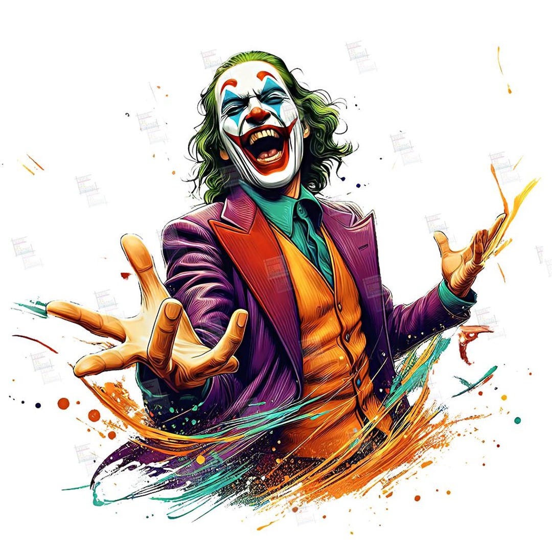 PNG Jokeman Dance Clipart, Superheroes Pop Art Digital Poster Design ...