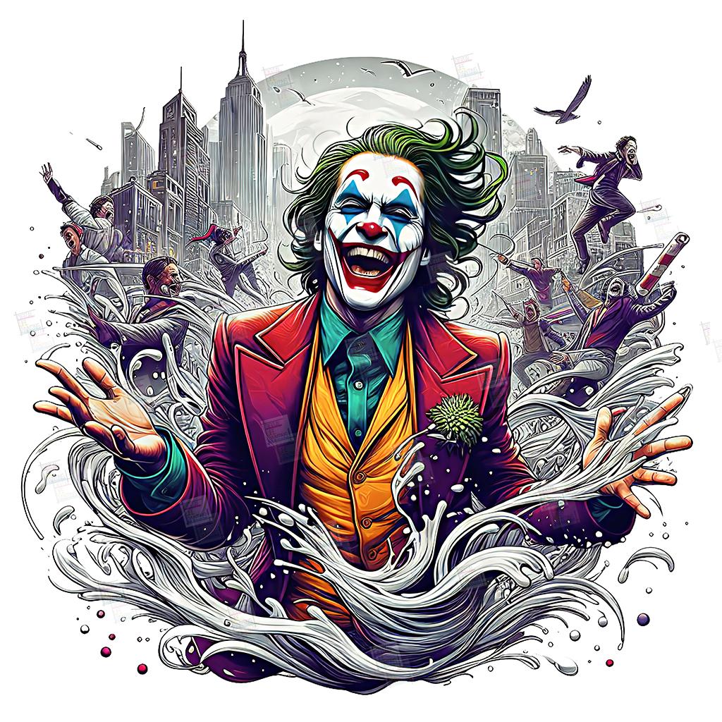 PNG Jokeman Dance Clipart, Superheroes Pop Art Digital Poster Design ...