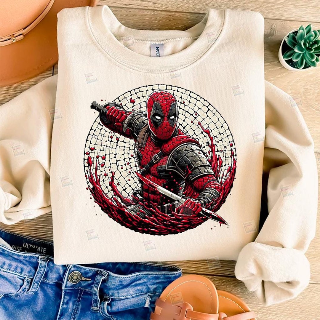 PNG Deadpool Vintage Roman Gladiator Clipart Splash Digital Poster Art ...