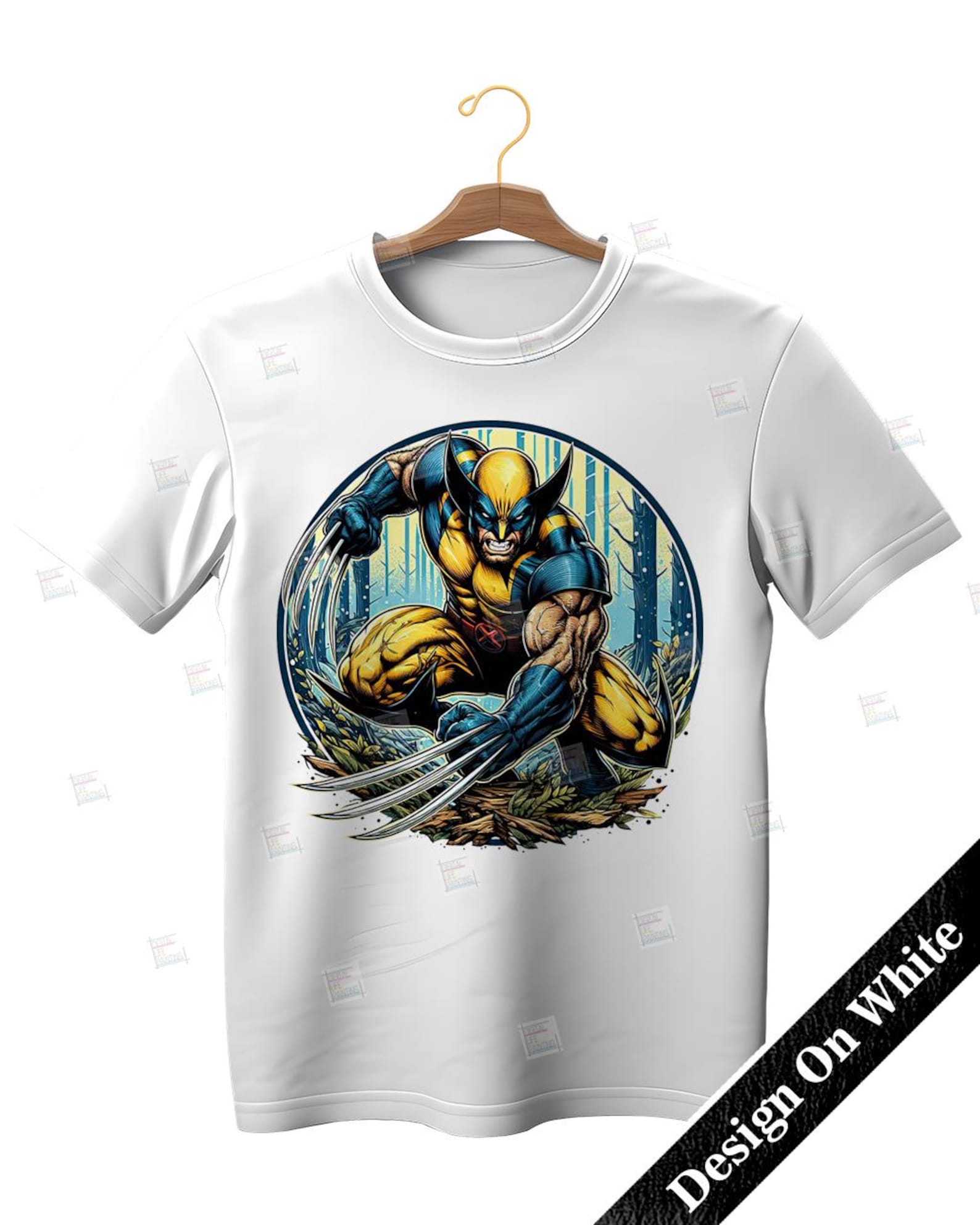 PNG Xmen Wolverine Clipart Logan Mcu Superheroes Watercolor Digital ...