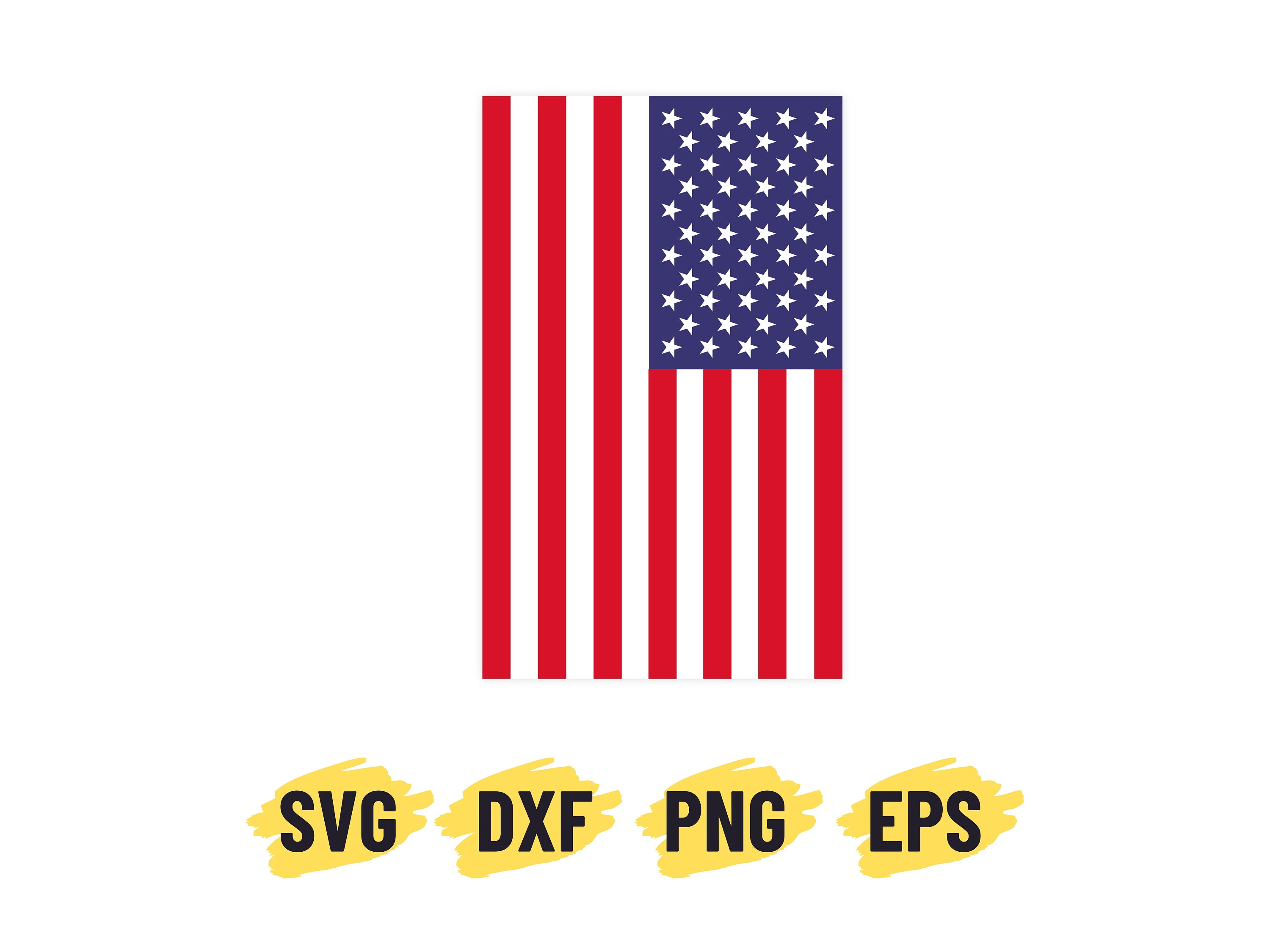 SVG Solid American Flag, Solid USA Flag Cut Files, 4th of July Svg ...