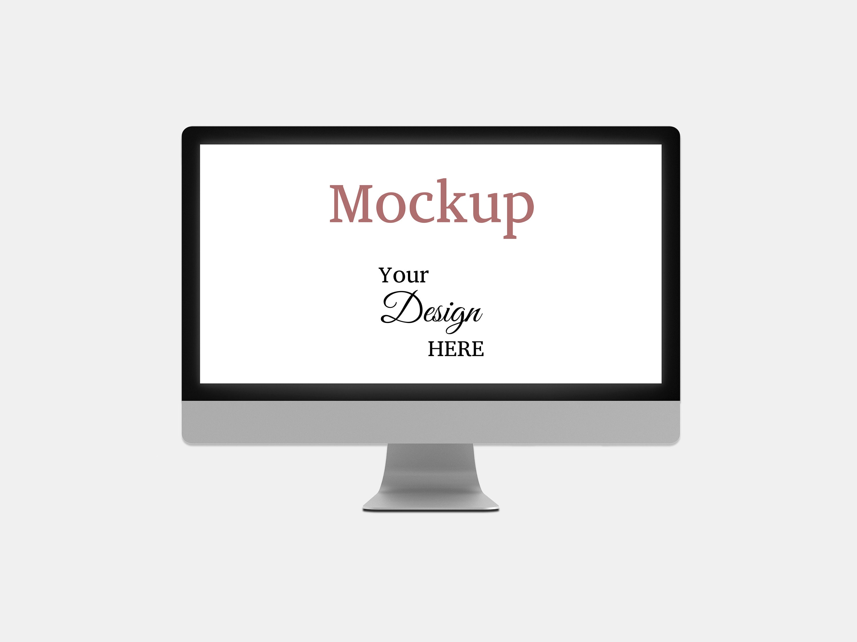 Desktop Mockup, Monitor Screen Mockup, Digital Download - Etsy