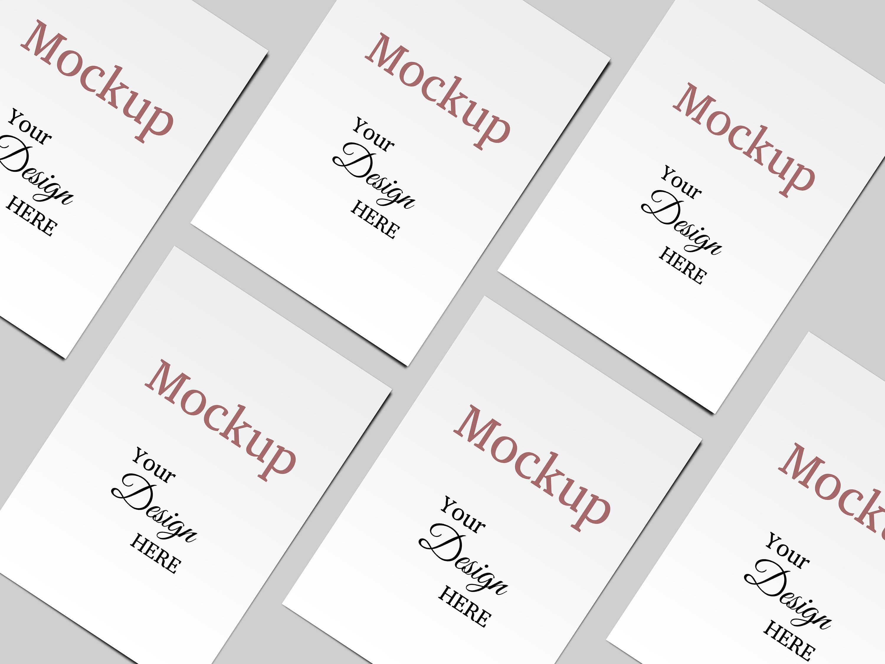 A4 Paper Poster Mockups, Brochure Mockups, Flyer Mockup, Digital ...