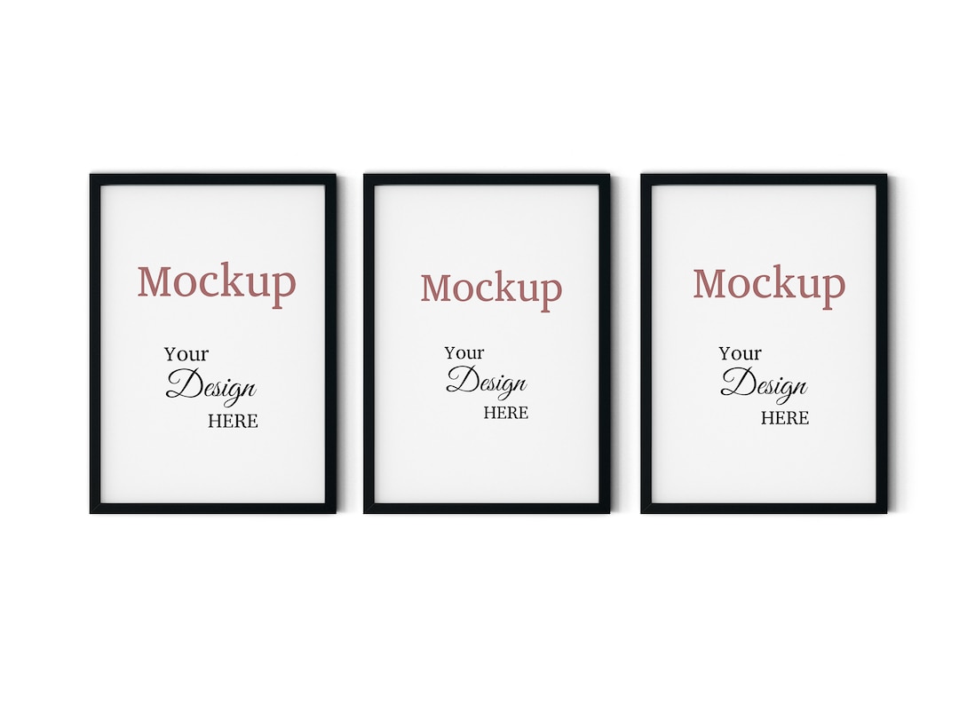 A4 Size Multiple Frame Mockup, Frame Mockups PSD, Vertical Frames, Digital Download - Etsy