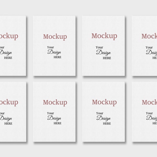 A4 Size Multiple Canvas Mockup, Gallery Canvas Mockups PSD, Vertical Canvas, Digital Download - Etsy