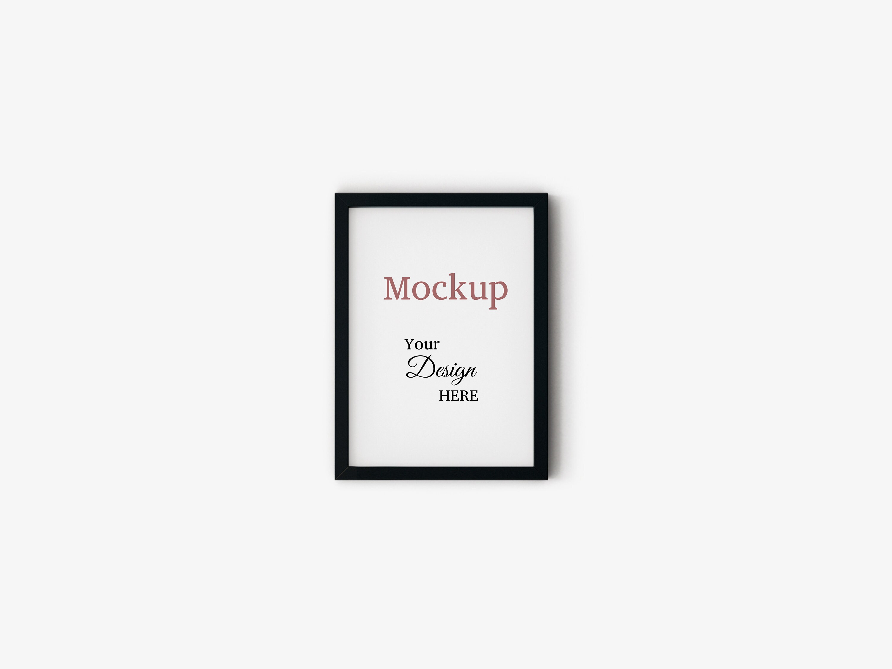 A5 Size Black Color Frame Mockup Frame Mockups PSD Vertical - Etsy
