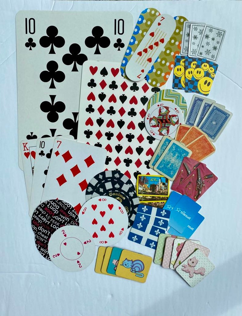 Playing Cards 350 Pcs - Big Variety - Use for Junk Journals - Gift Tags ...