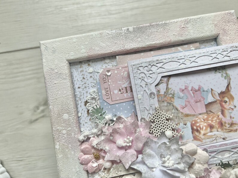 Handmade Scrapbook Christmas Frame Gift - Frames - Home Decor ...
