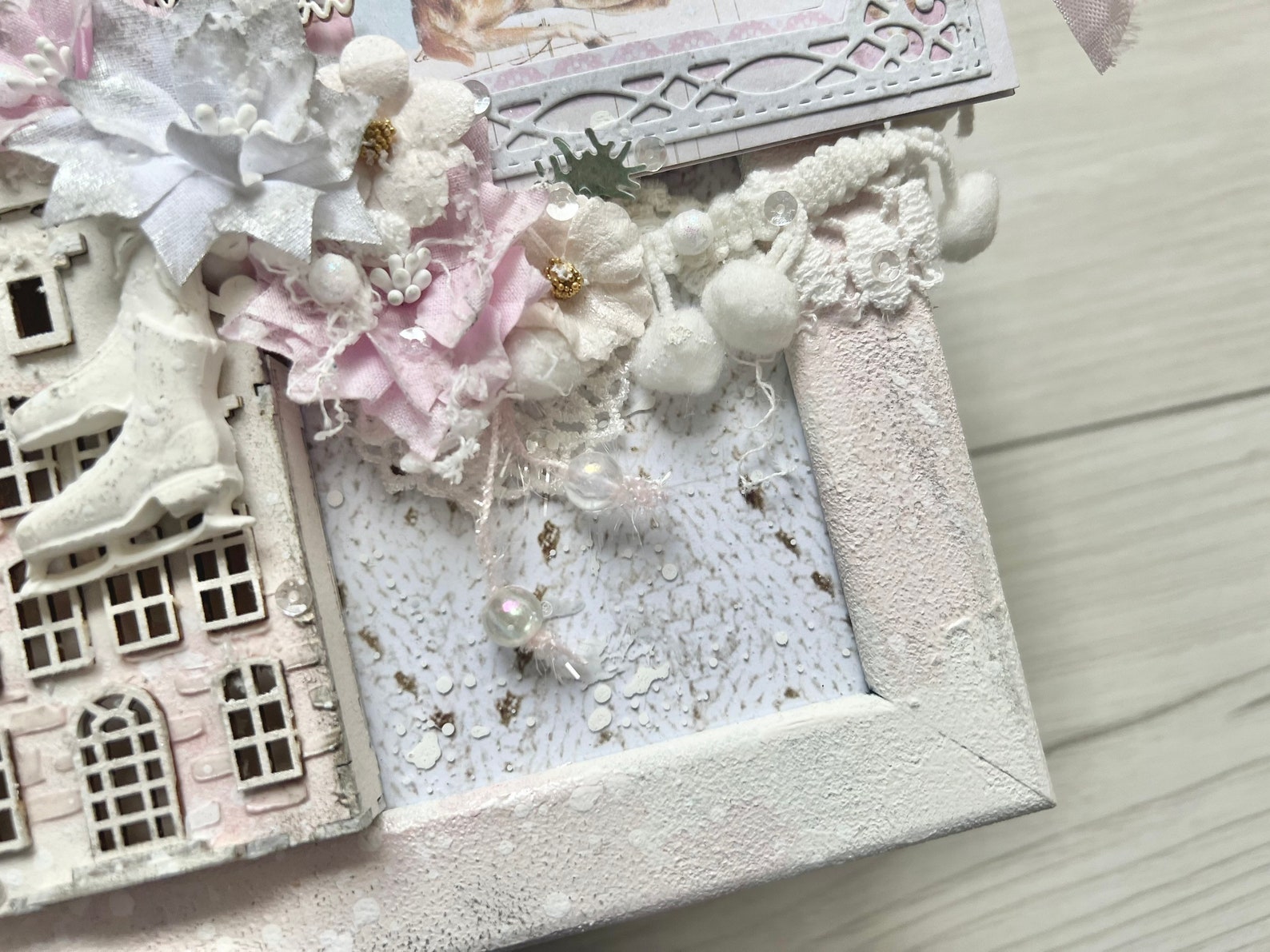 Handmade Scrapbook Christmas Frame Gift - Frames - Home Decor ...