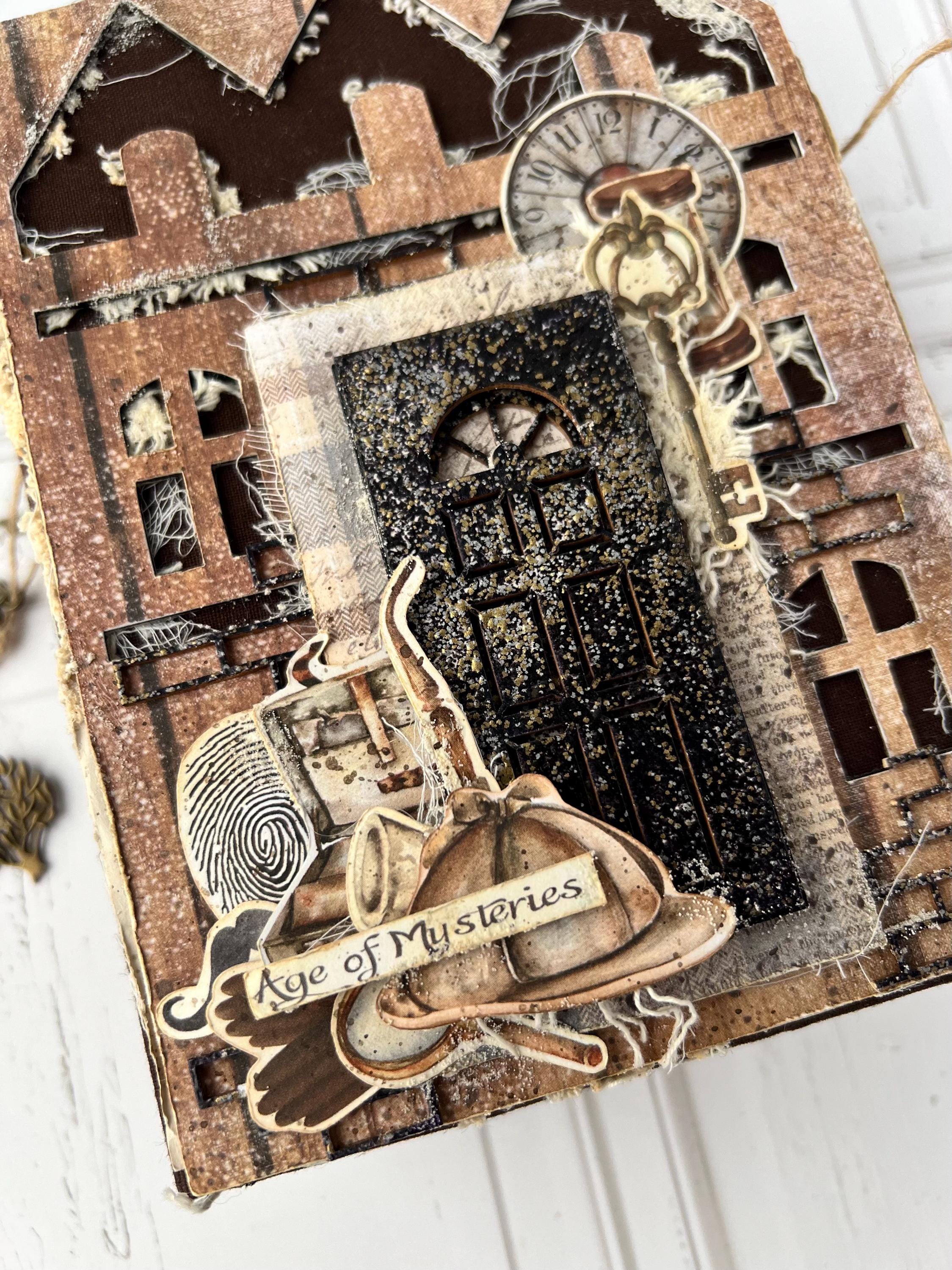 Scrapbook Man Album in Vintage Style - Vintage Style - Sherlock Style ...