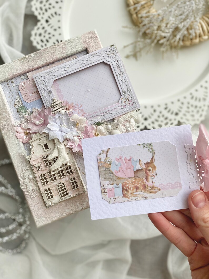 Handmade Scrapbook Christmas Frame Gift - Frames - Home Decor ...