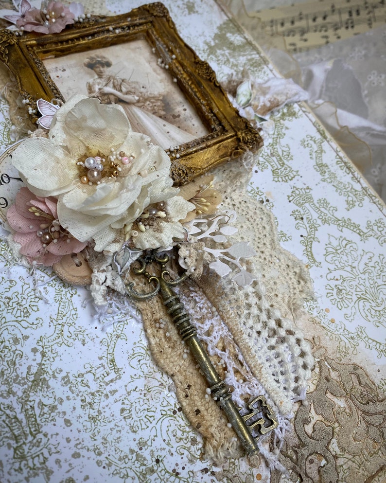 Handmade Scrapbook Album in Vintage Style - Scrapbook Album - Vintage ...