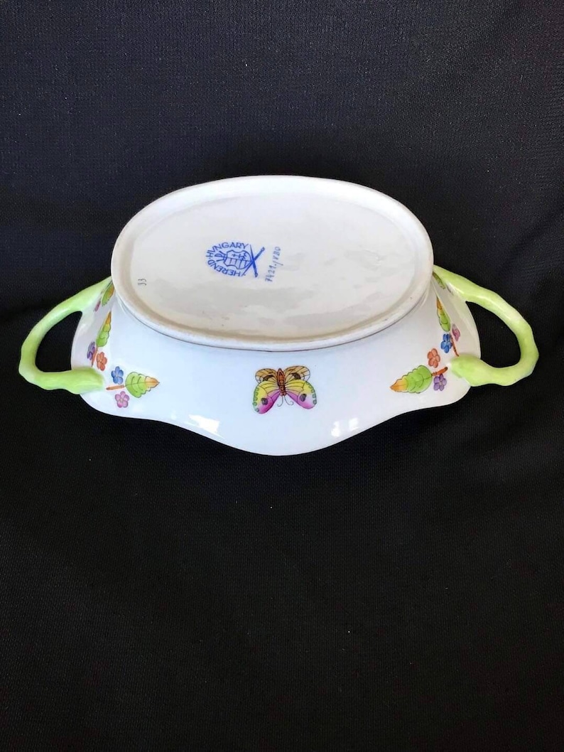 2 Pieces Herend Porcelain Trinket Dish and a Small Dish Includes Price ...