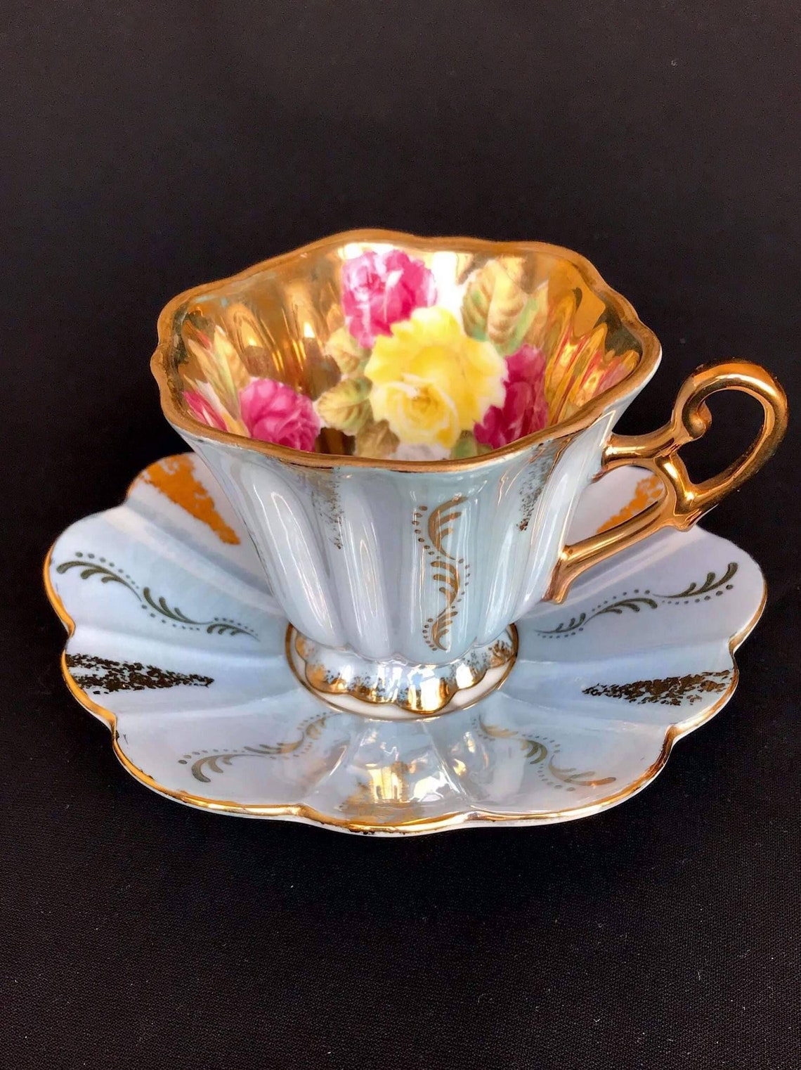 Gold Tea Cup and Saucer If You Buy Ten Items Shipping Will Be - Etsy ...