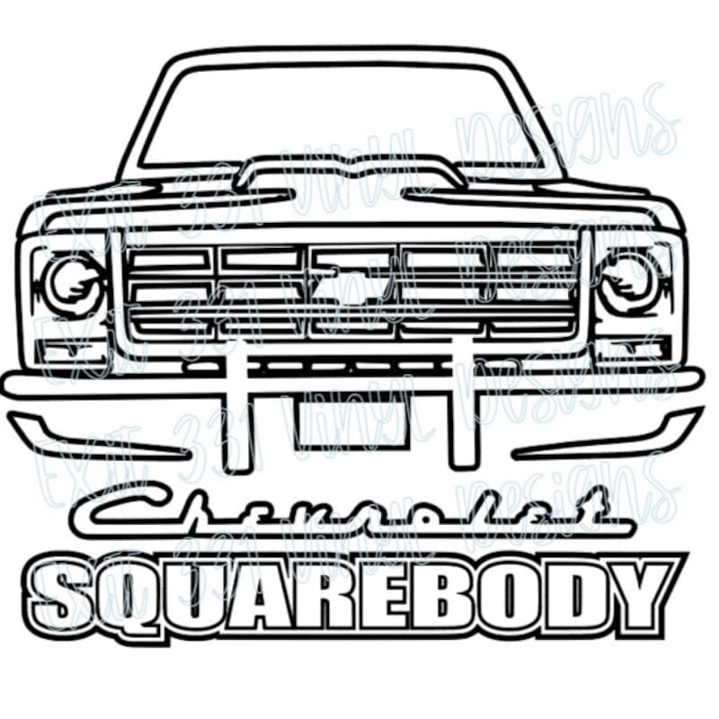 Chevy Squarebody Svg - Etsy