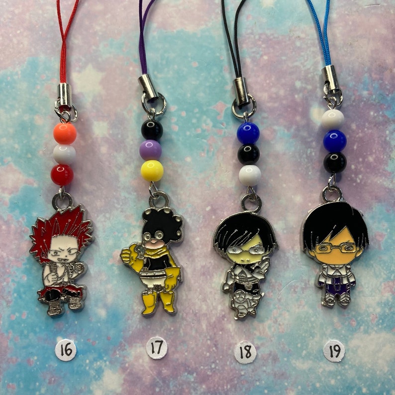 MHA PHONE CHARM Inspired by My Hero Academia Manga Anime Bha Deku Toga ...