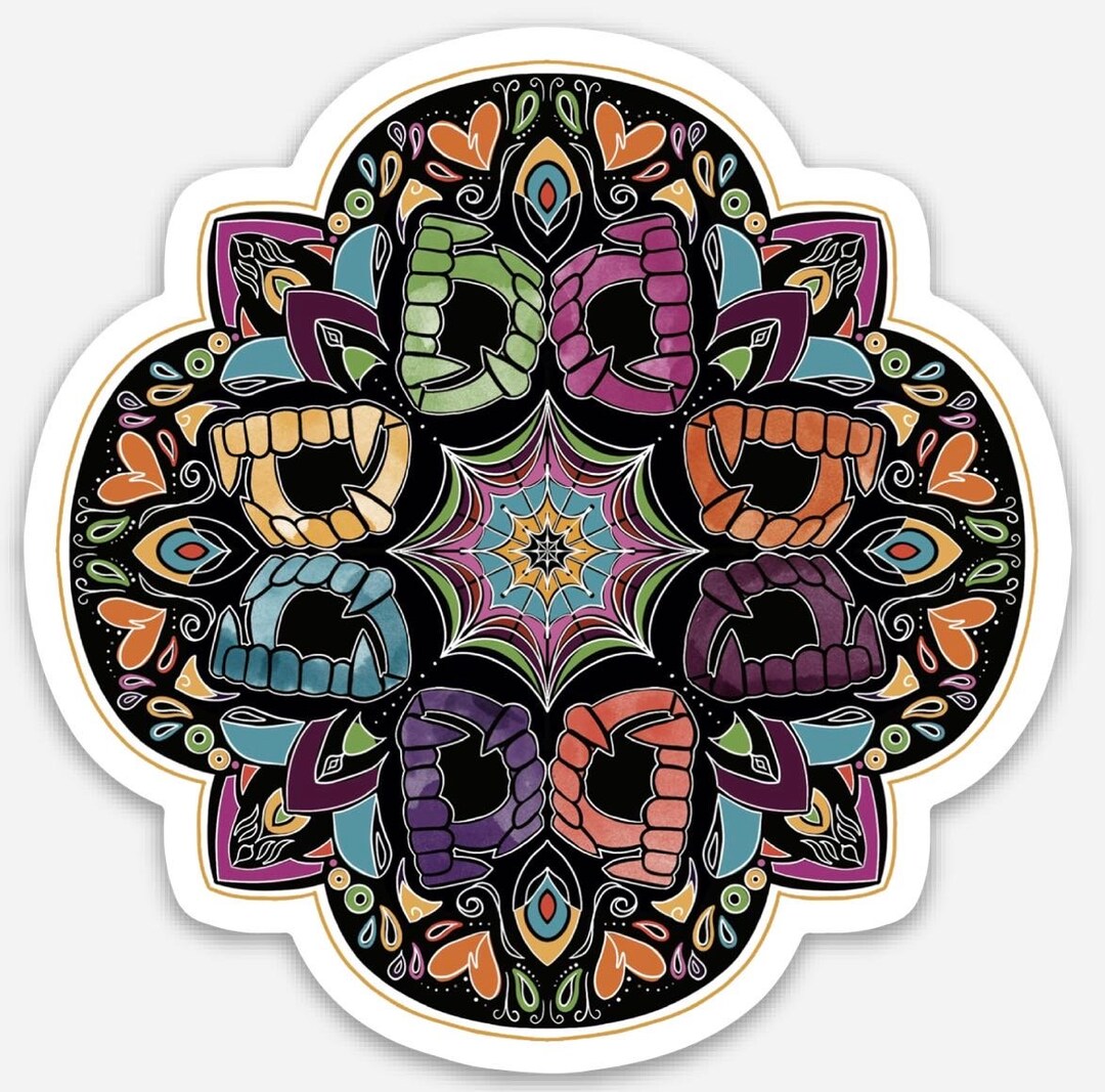 Monster Teeth Vinyl Sticker limited Run - Etsy