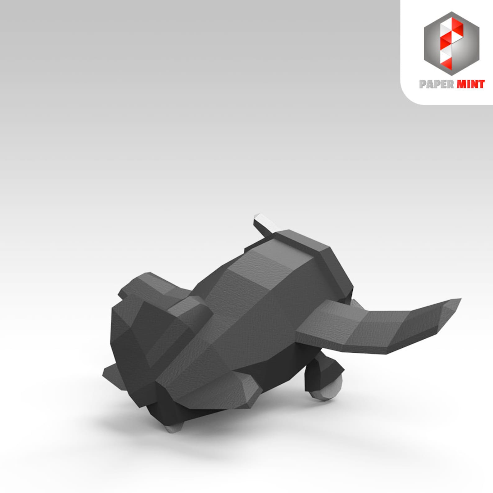 Printable DIY Papercraft Big Plane Model 3D Paper Model DIY Low Poly ...
