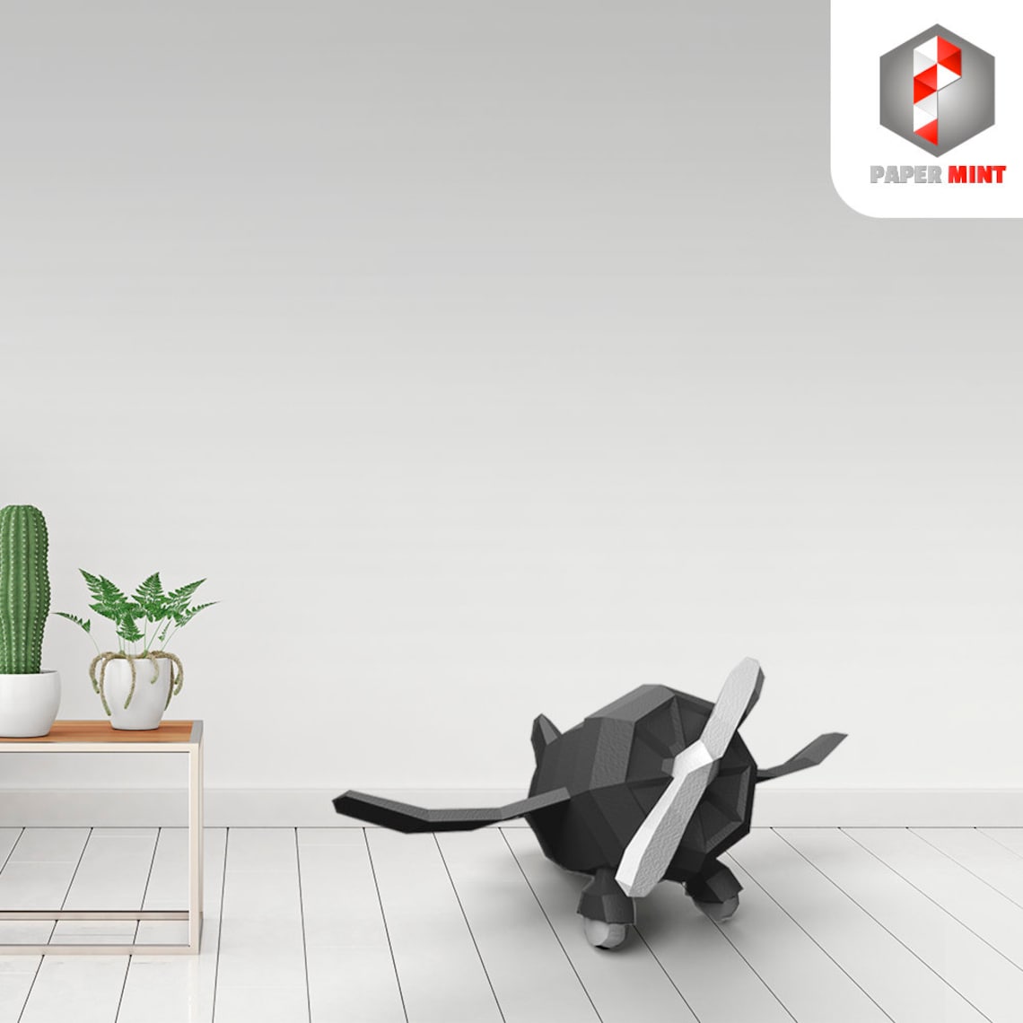 Printable DIY Papercraft Big Plane Model 3D Paper Model DIY Low Poly ...