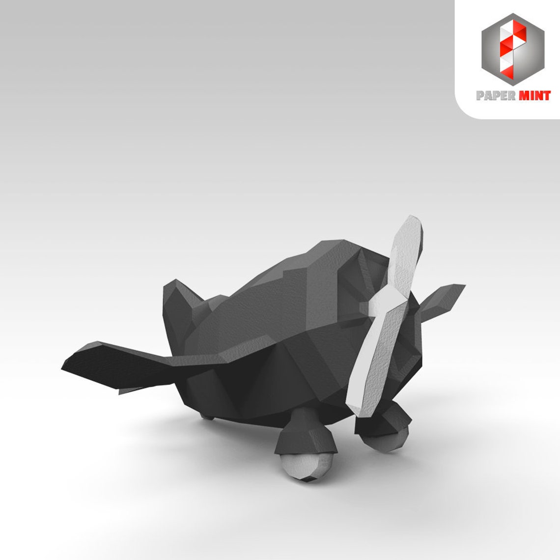 Printable DIY Papercraft Big Plane Model 3D Paper Model DIY Low Poly ...