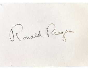 Ronald Reagan Signature - Etsy