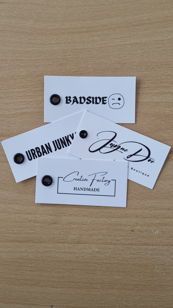 SET OF 48 Printed Labels, Custom Tags, Care Instructions for Handmade ...