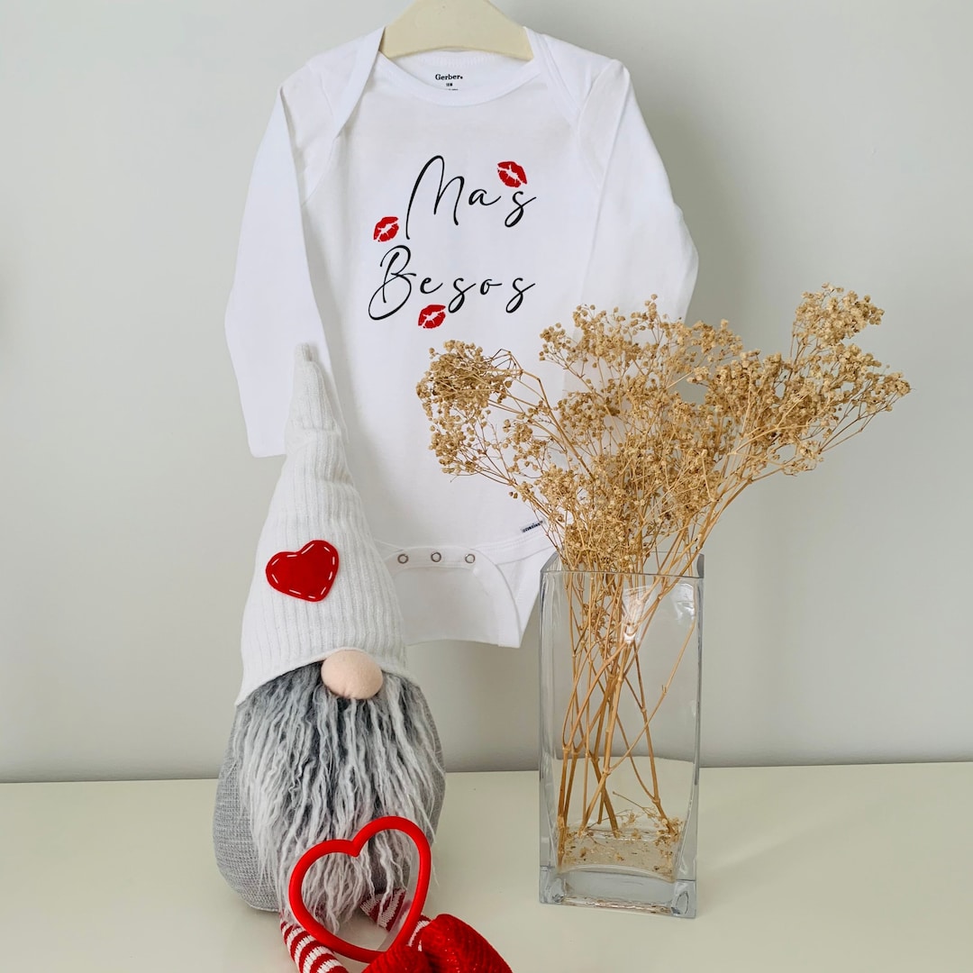 Valentine’s Day Besos Kisses One Piece, Besitos Bodysuit, Boy First ...