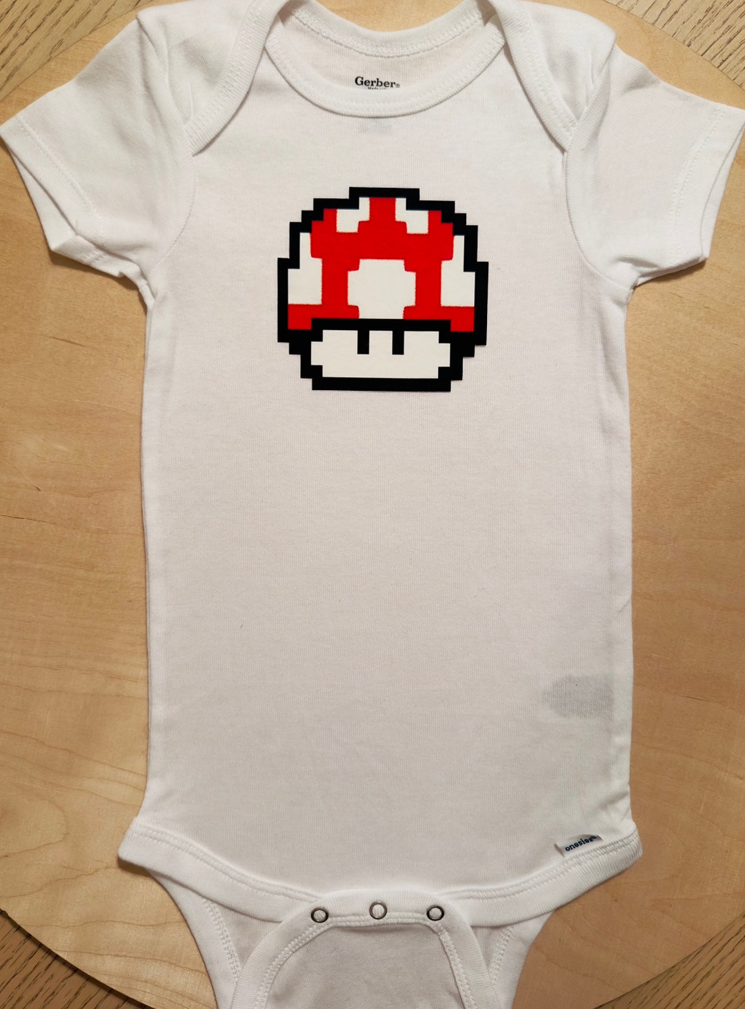 Super Mario Brothers Kids Tshirt, Red Mushroom Baby One Piece, Super ...