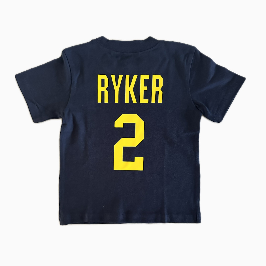 Custom Michigan Team Kids Jersey Shirt Personalized College Infant Baby ...