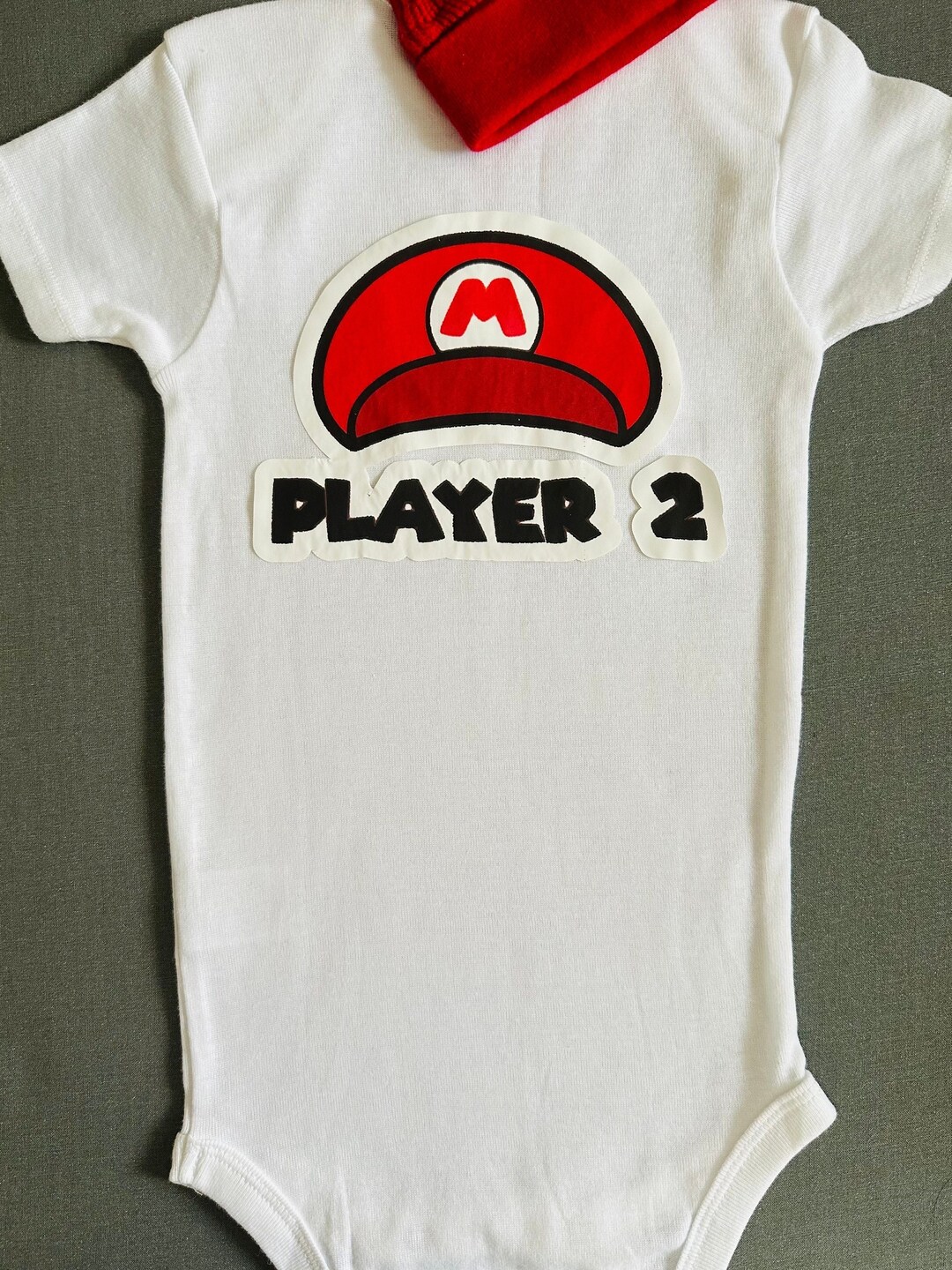 Super Mario World Baby Bodysuit Mario Luigi Bros Tshirt Player 2 ...