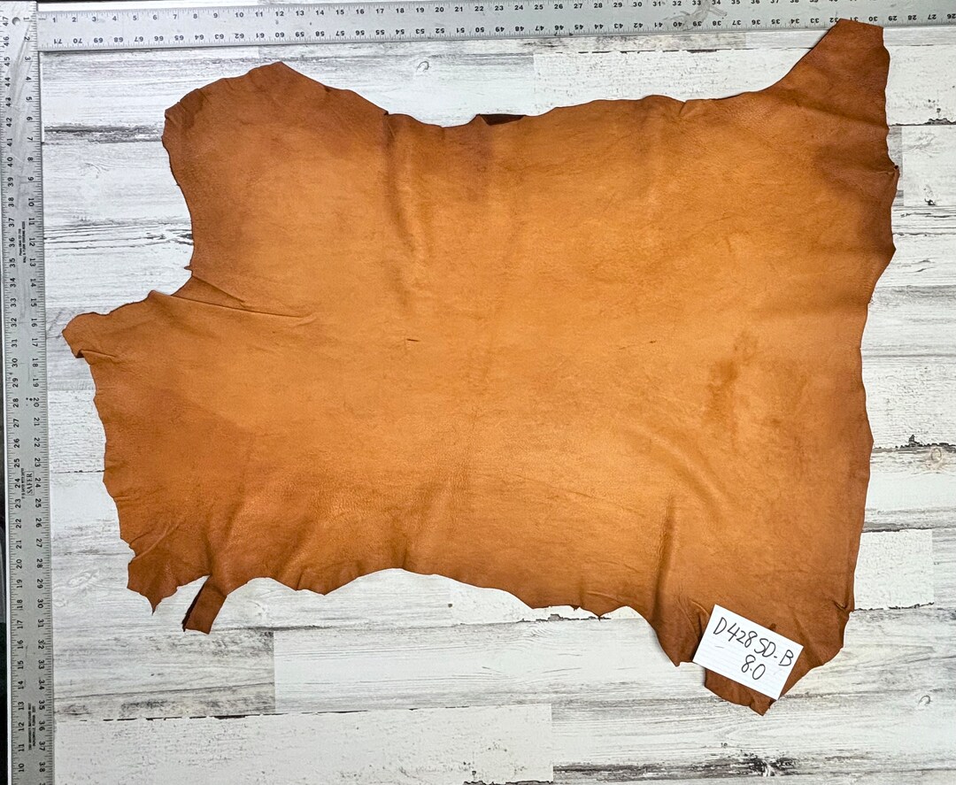 Deerskin, 8.0 Sqft, Deer Hide, Craft Grade Hide, 2-3OZ, Deer Buckskin ...
