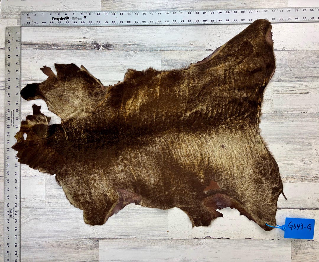 Natural Goatskin Rug, Short Hair Tanned Goatskin for Craft or Décor ...
