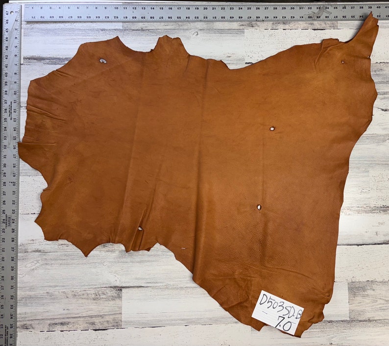 Deerskin, 7.0 Sqft, Deer Hide, Craft Grade Hide, 2-3OZ, Deer Buckskin ...