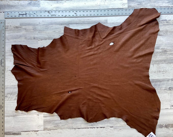 Deerskin Leather, 8.2 Sqft, Deer Hide, Craft Grade Hide, 2-3 Oz, Deer ...