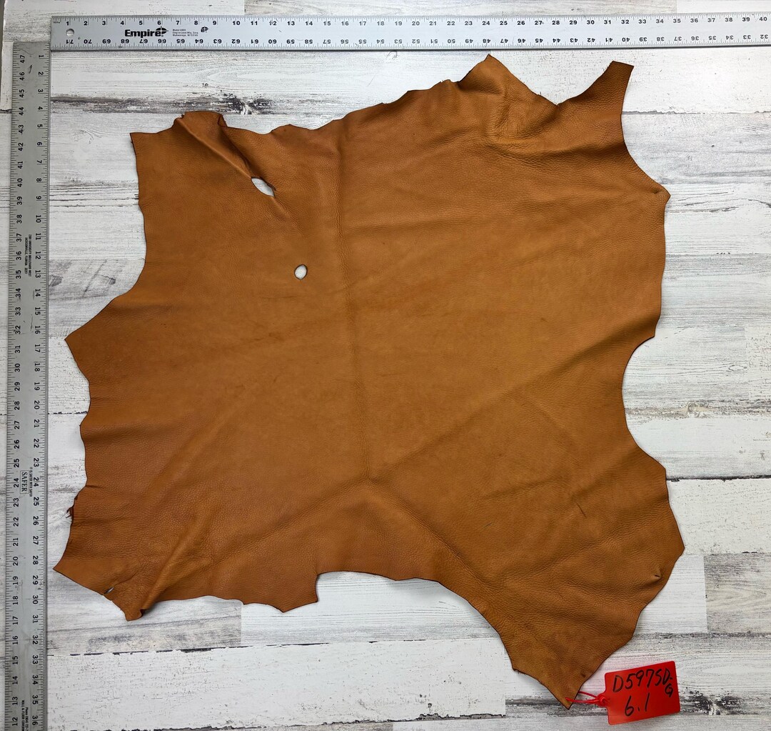 Deerskin, 6.1 Sqft, Saddle Brown, 3-3.5 Oz, Craft Leather, Deer ...