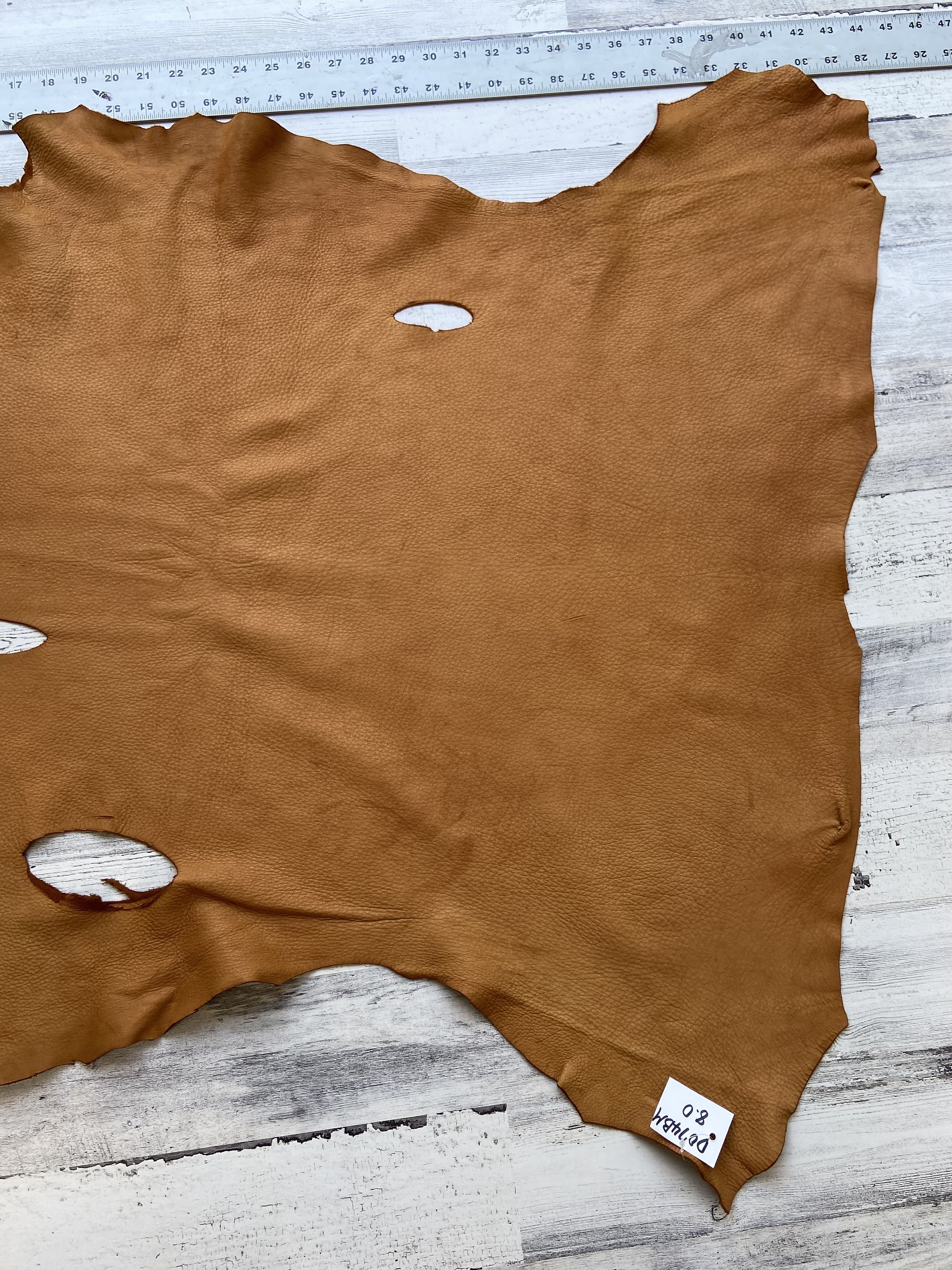 Deerskin Leather, 8.0 Sqft, Deer Hide, Craft Grade Hide, 2-3 Oz, Deer ...