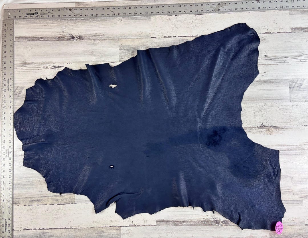 Deerskin, 9.25 Sqft, Navy Blue, 3-3.5 Oz, Craft Leather, Deer Buckskin ...