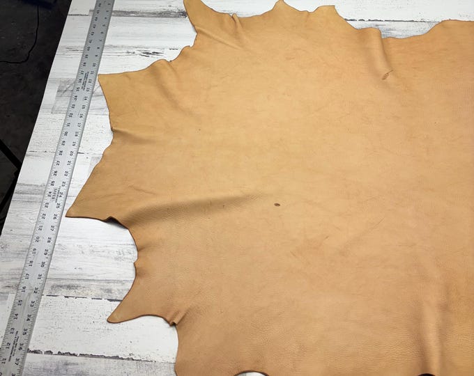 Deerskin, 13.2 Sqft, Tan, 3.5-4.0 Oz, Beautiful Hides, Leather Craft ...