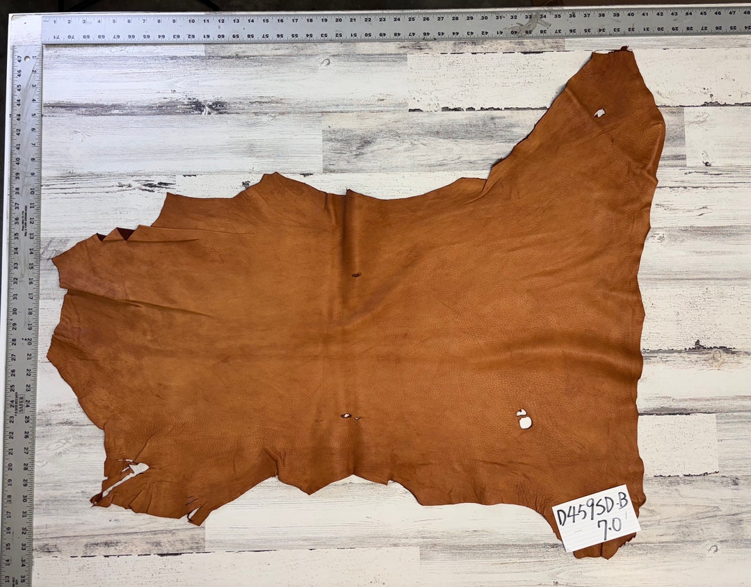 Deerskin, 7.0 Sqft, Deer Hide, Craft Grade Hide, 2-3 Oz, Deer Buckskin ...