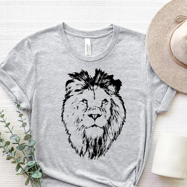 Lion T Shirt - Etsy