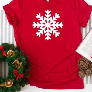 Snowflake Shirt, Winter T-shirt, Snow Shirt, Snowflake Tee, Cute ...