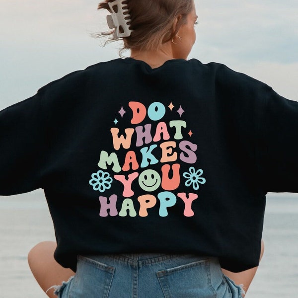 Happy Sweatshirt - Etsy