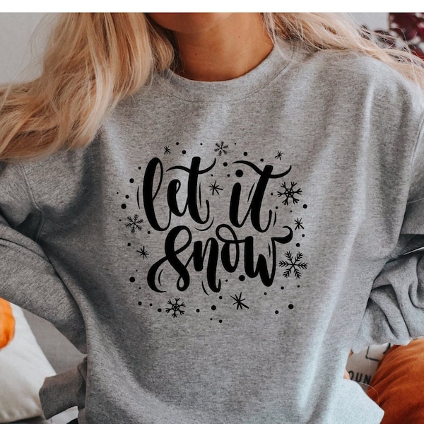 Let It Snow Sweater - Etsy