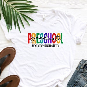 Preschool Graduate Next Stop Kindergarten Shirt, Preschool Graduation T ...