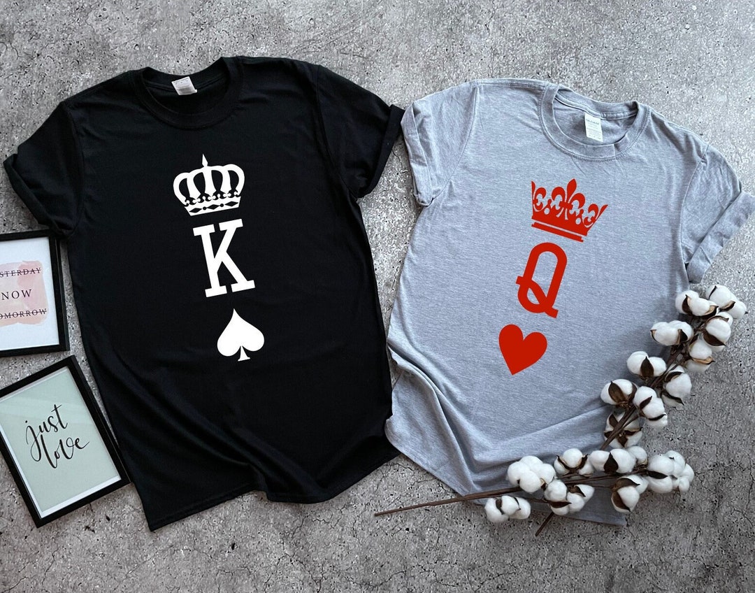 The King and Queen Matching Shirt, King and Queen T-shirt, Couple ...