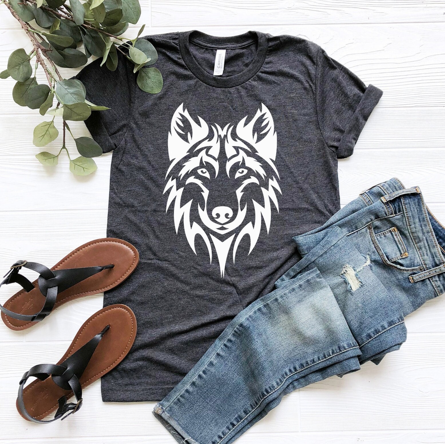 Wolf Face Shirt, Howling Wolf Shirt, Lone Wolf T-shirt, Wolf Spirit ...