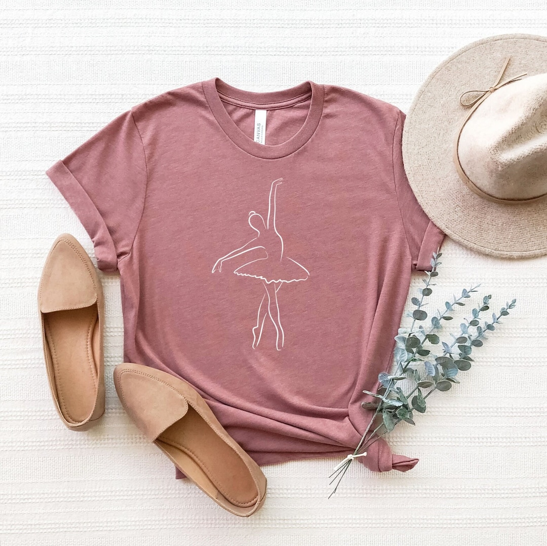 Ballerina Silhouette Shirt, Ballet Shirt, Cute Ballerina Shirt, Dancer ...