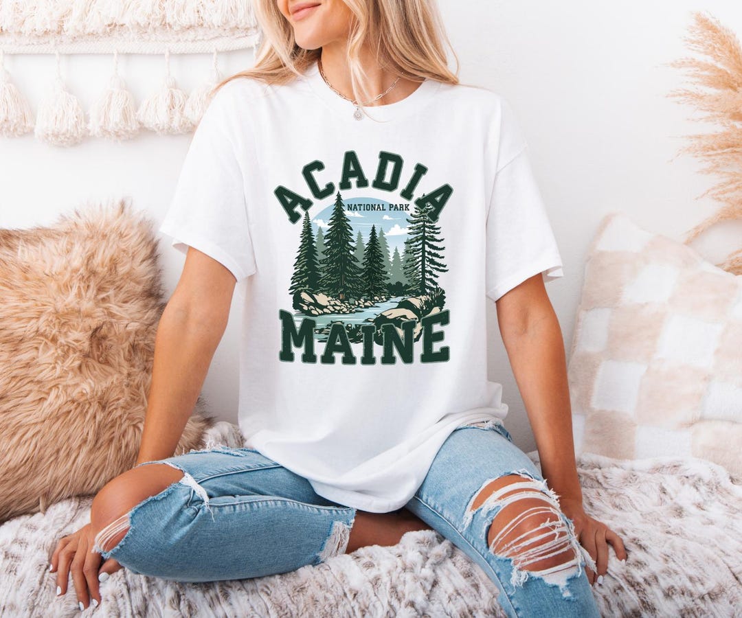 Acadia National Park Shirt, Vacation Comfort Colors T-shirt, Maine T ...